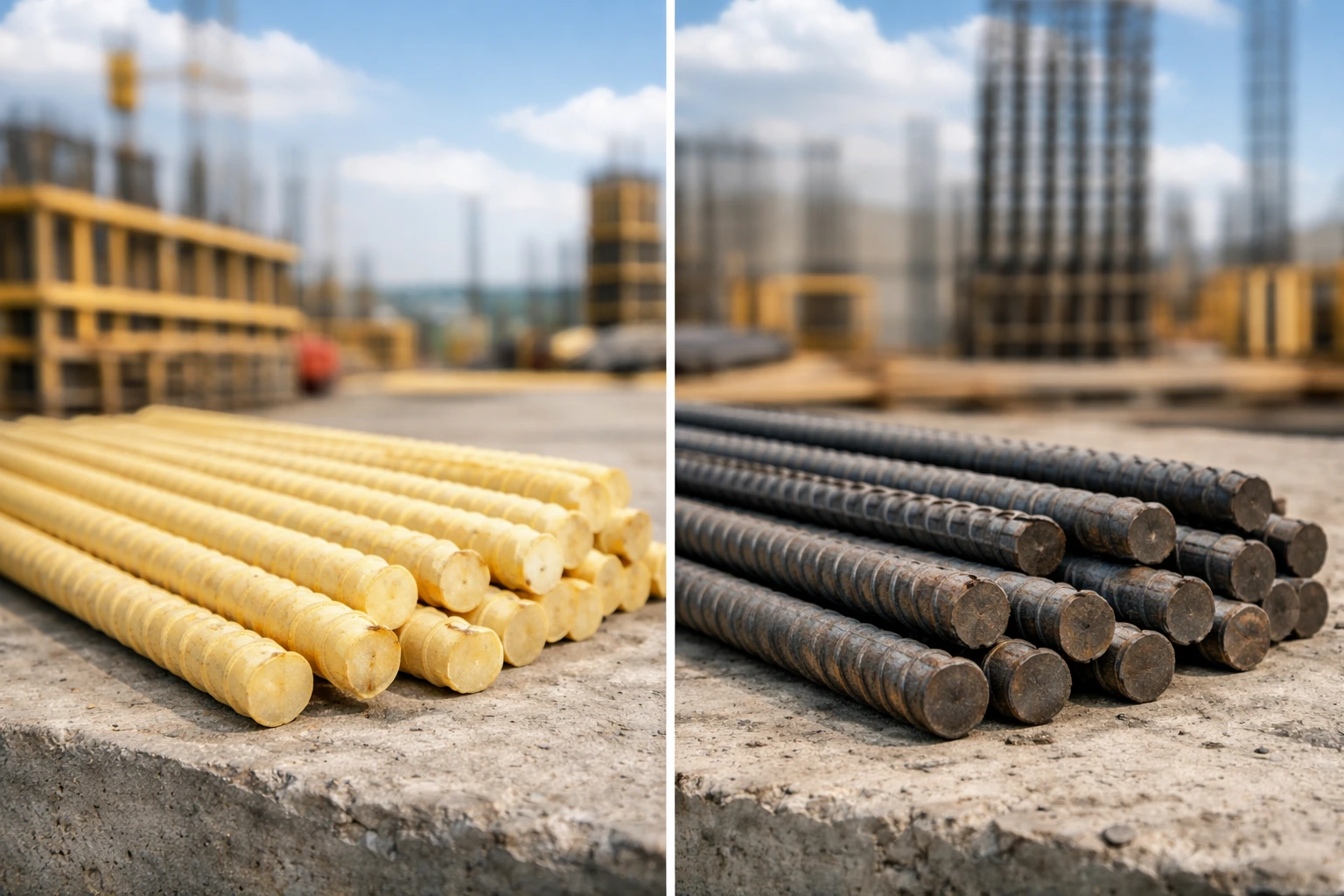 Difference Between FRP vs Steel Reinforcement: Cost & Applications